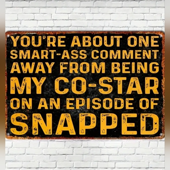 Wall Decor | 1 Piece Humorous Quote Vintage Metal Tin Sign ...
